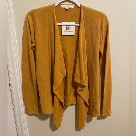 Company Ellen Tracy | Sweaters | Mustard Yellow Openfront Shrug ...